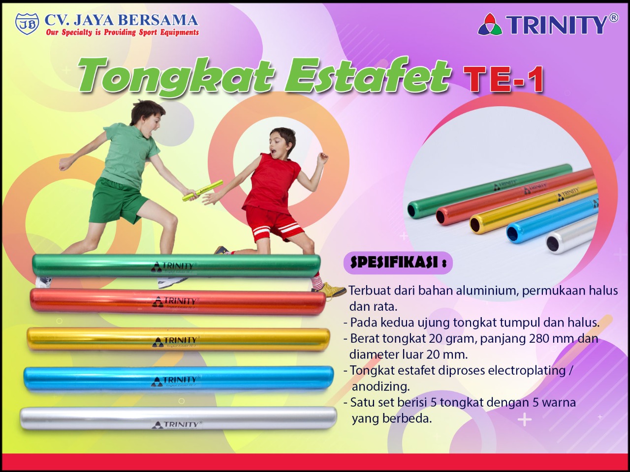 Tongkat Estafet TE-01 (Relay Baton) - Grosir Olahraga Online